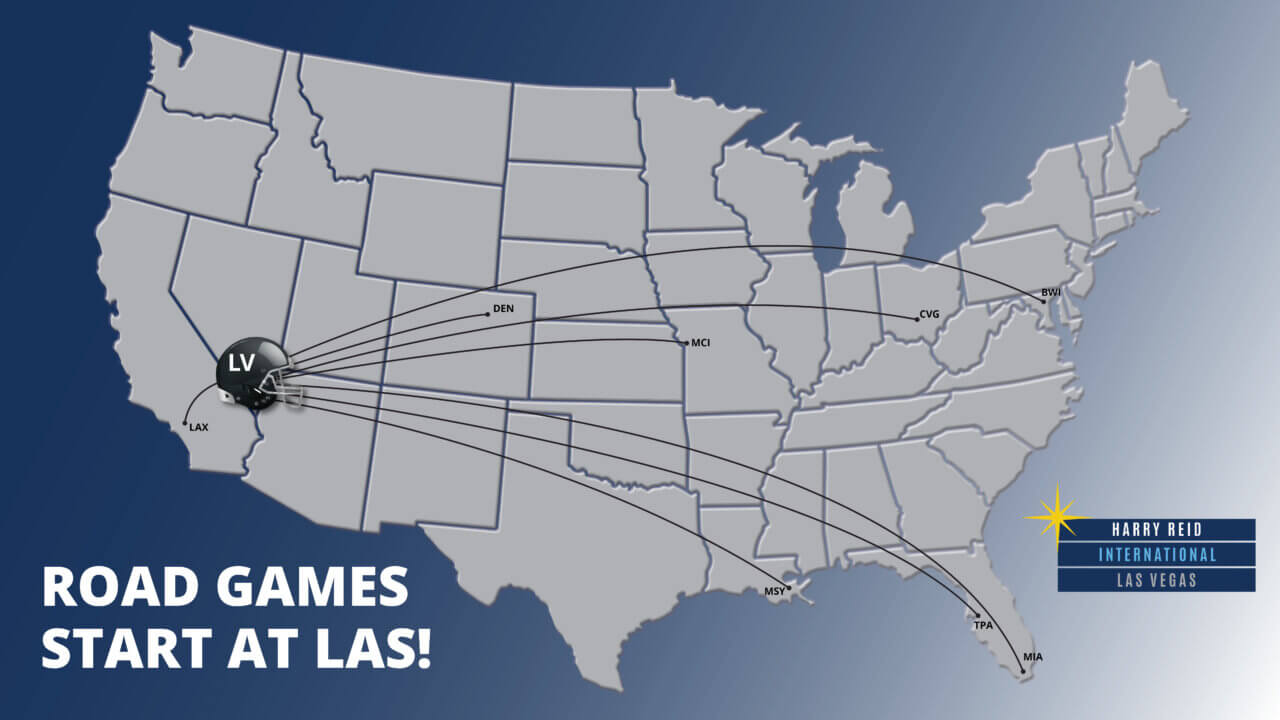 Score Big with Nonstop Flights to Follow the Raiders on the Road ...